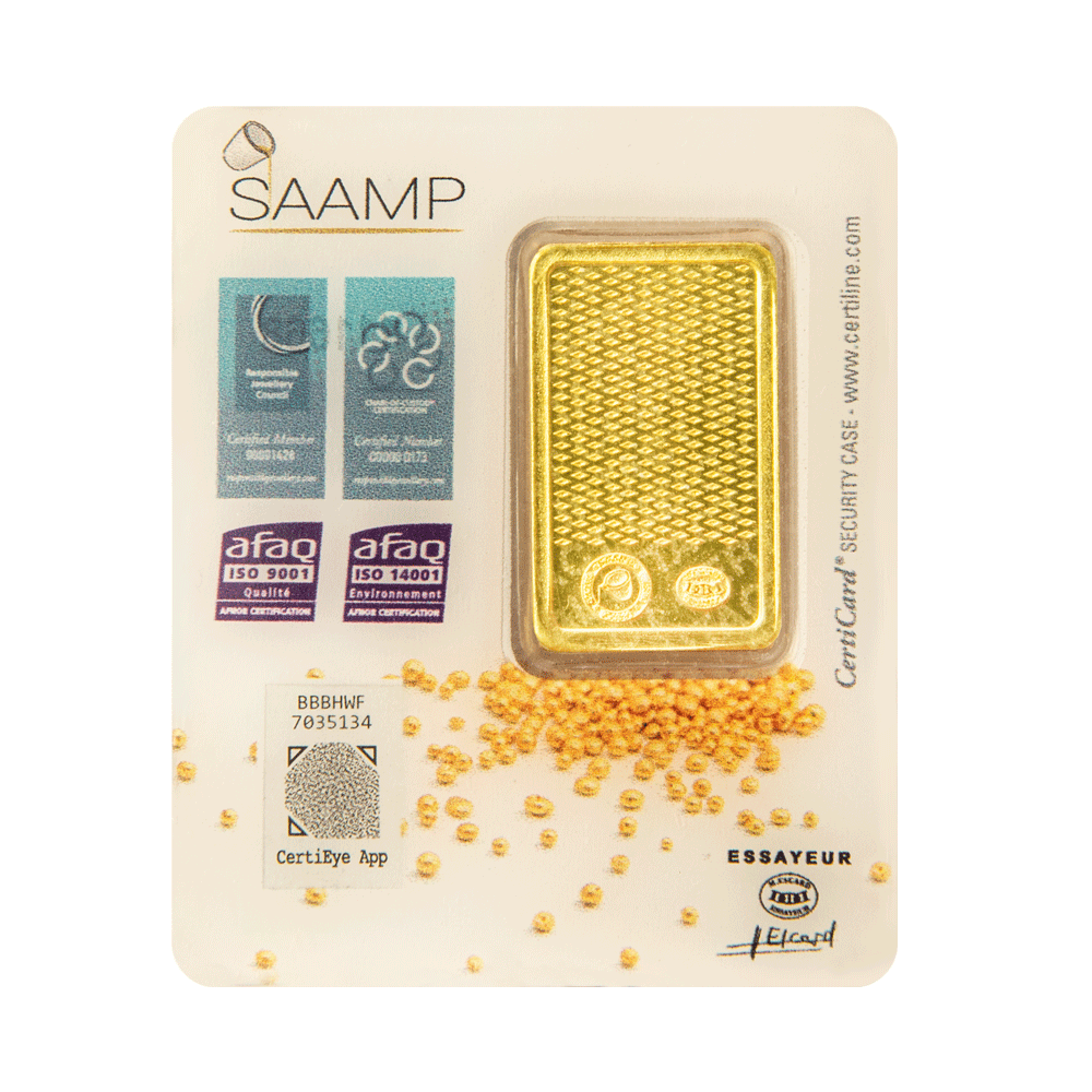 ZŁOTA SZTABKA SAAMP 10 g